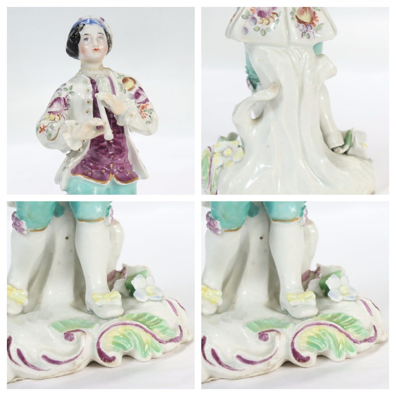 Antique 18th Century Bow English Porcelain Figure of a Flute Player - Etsy