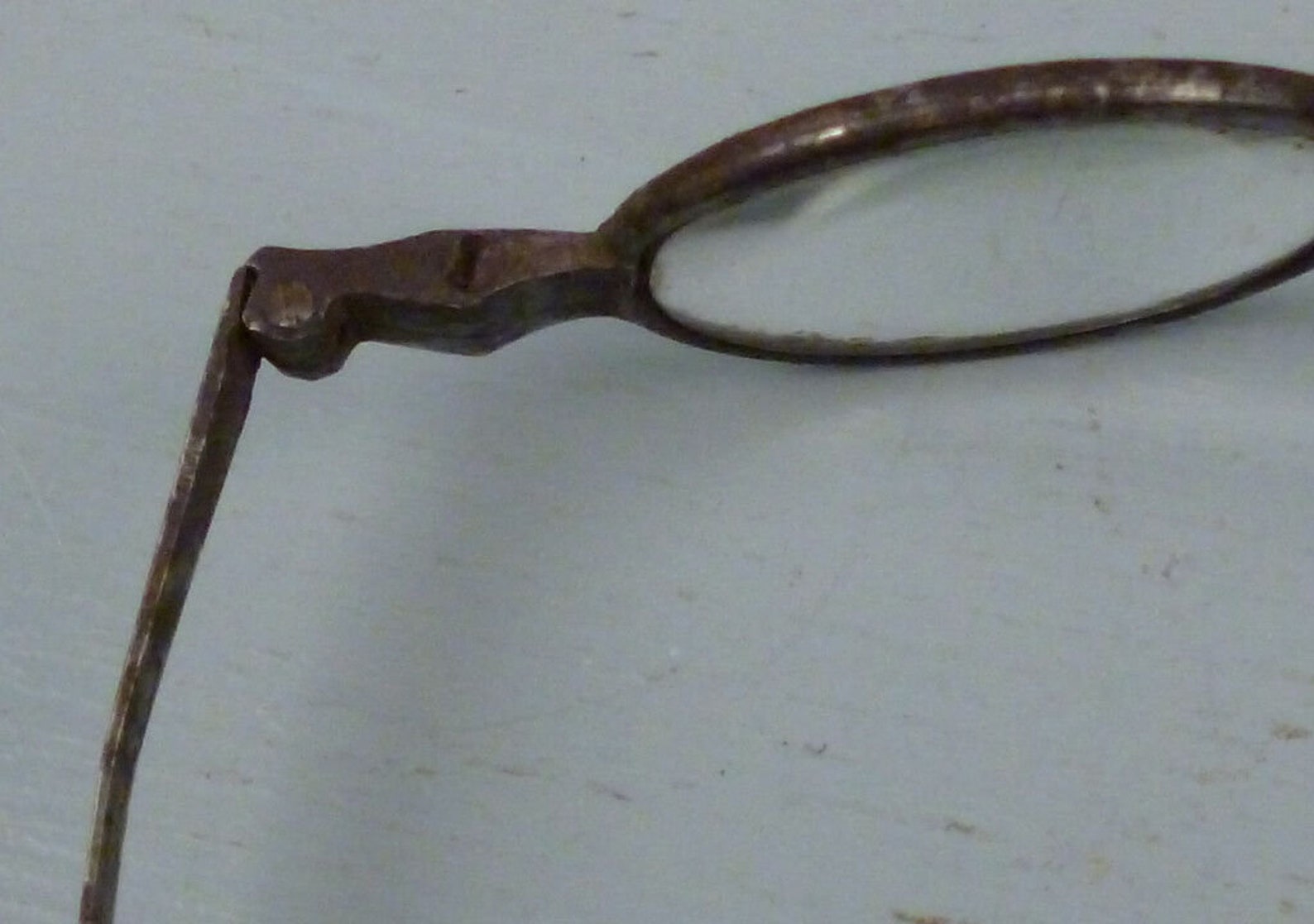 Antique 18c/19c Steel Frame Spectacles or Glasses With Hoop Ear Slides ...
