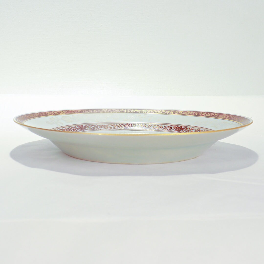 Antique Samson Chinese Export Style Porcelain Bianco Sopra Bianco Plate ...
