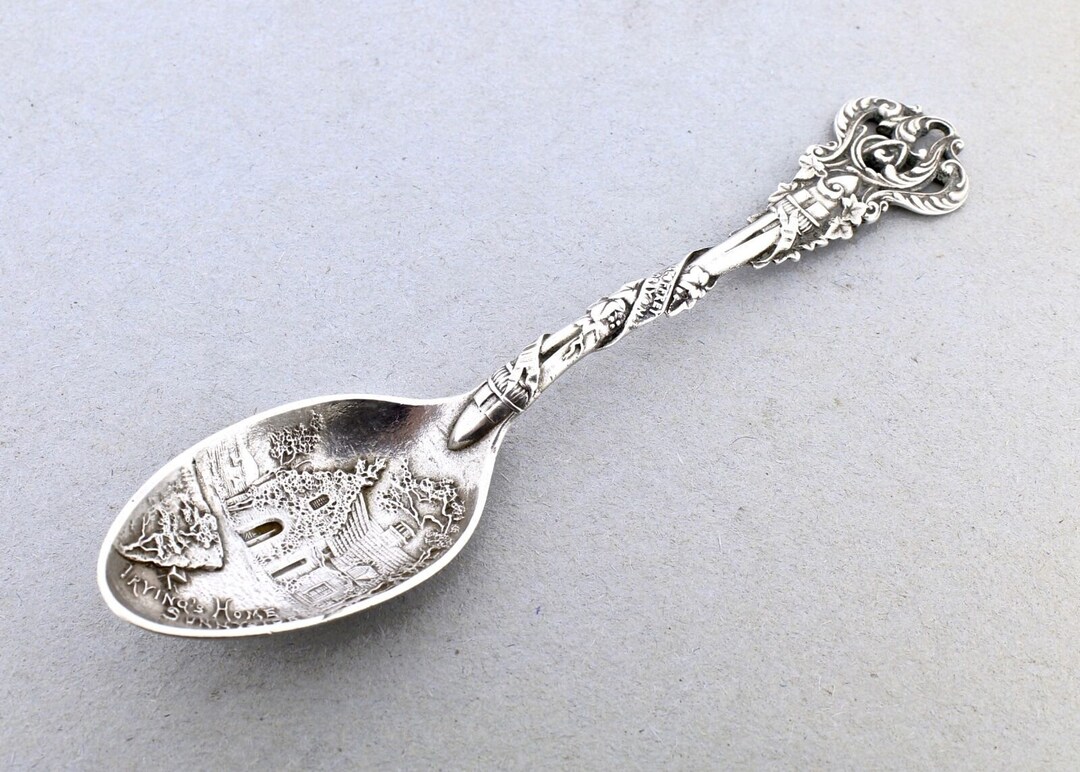 Gorham Cast Sterling Silver Geoffrey Crayon Irving's Home Souvenir ...