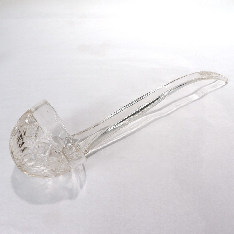 Rare Antique 19th Century Cut Glass Punch Ladle - Etsy