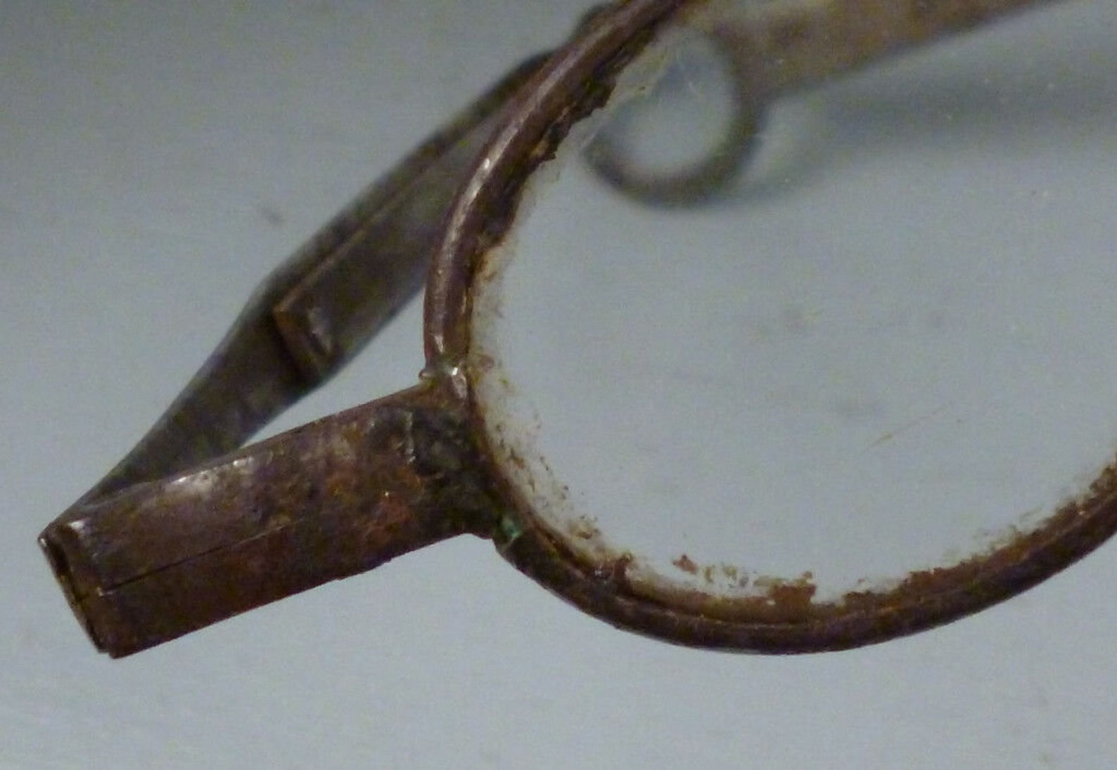 Antique 18c/19c Steel Frame Spectacles or Glasses With Hoop Ear Slides ...