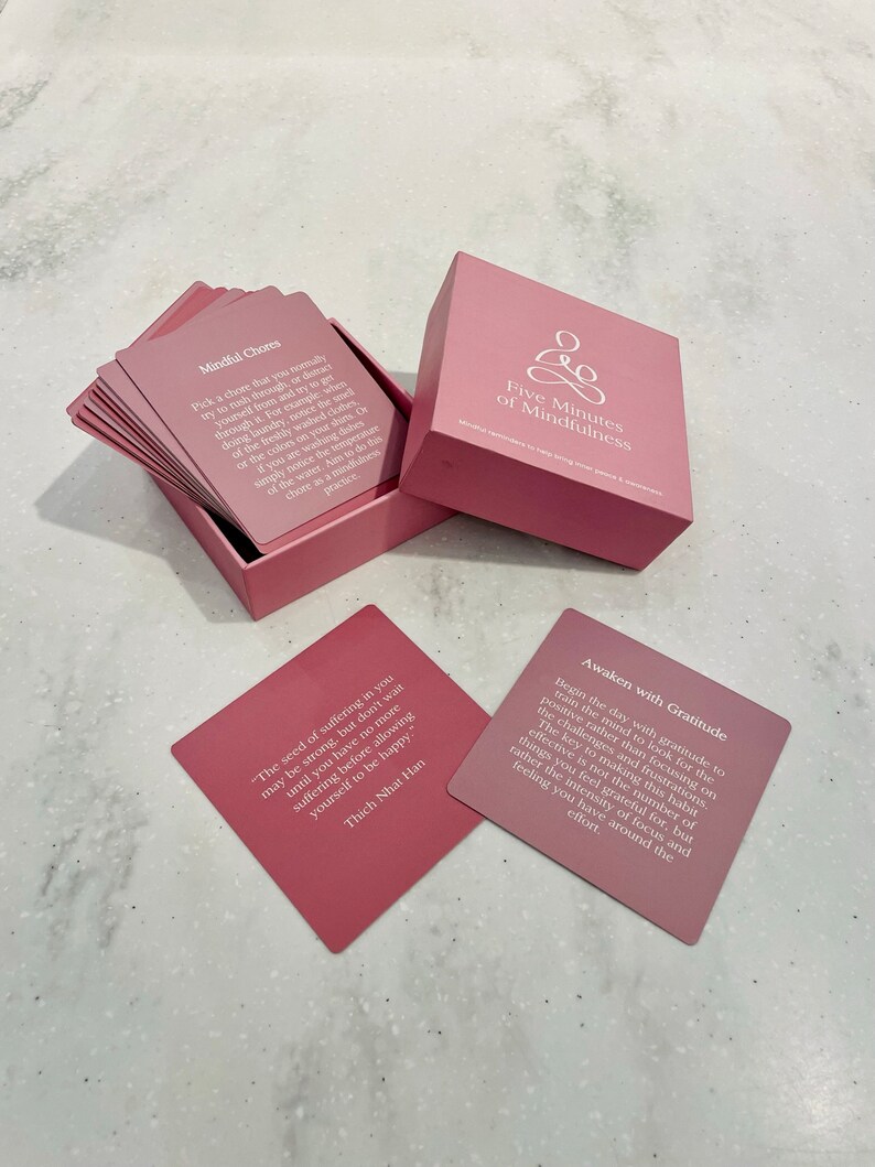 Mindfulness Cards for Meditation - Etsy
