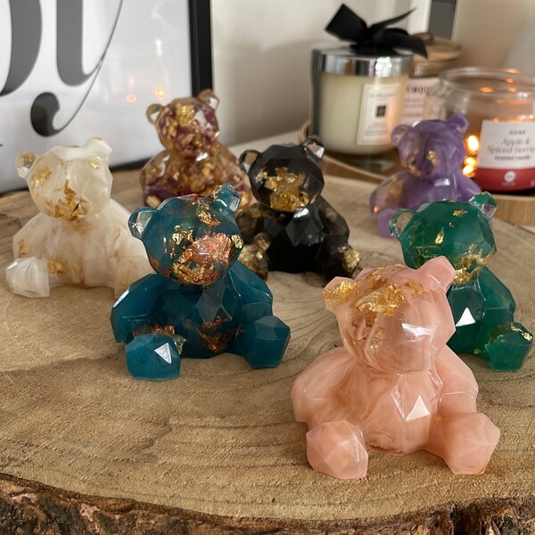 Teddy Bear Figurine - Etsy