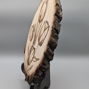 Wood Burned Roses Flowers Pyrography Wall Art - Etsy UK