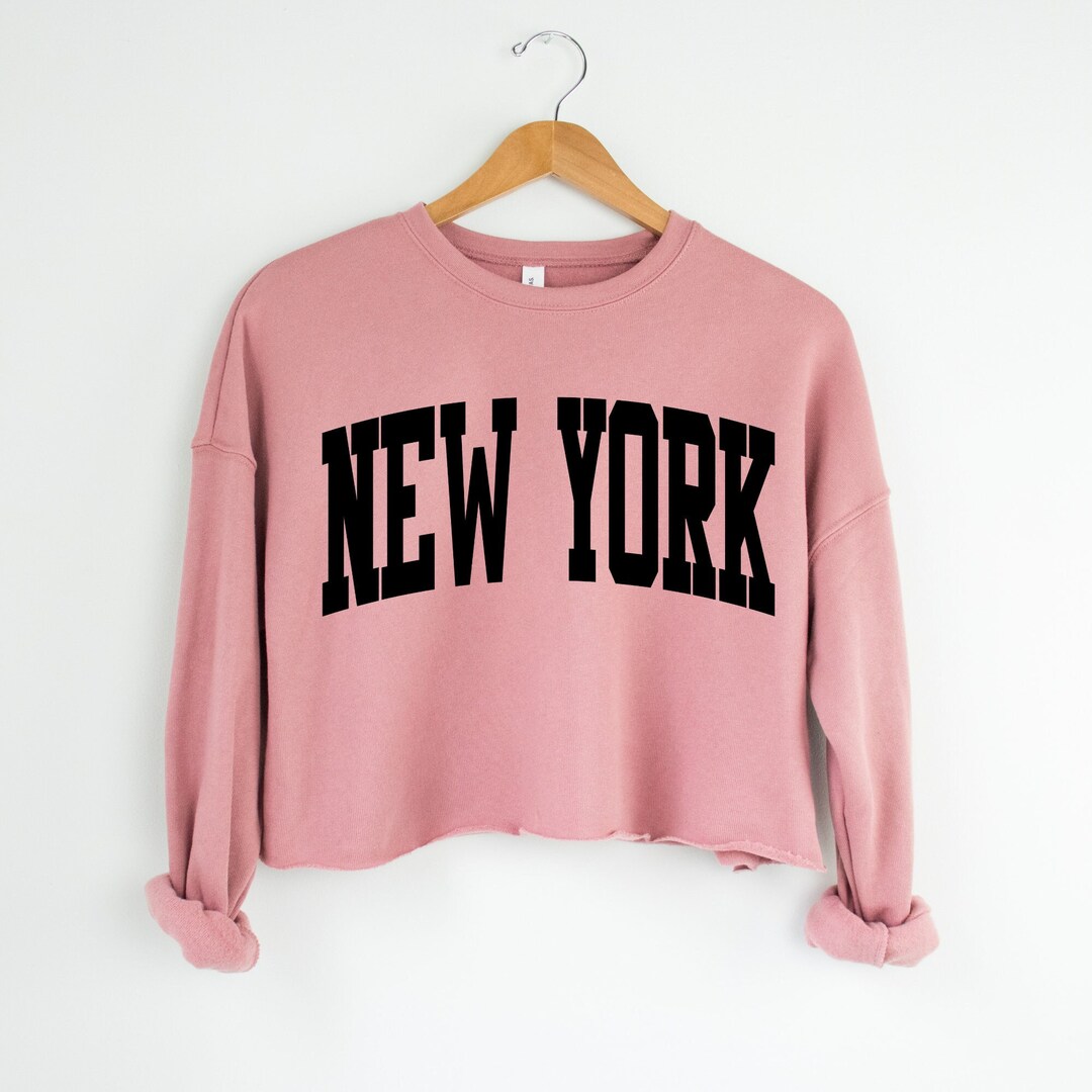 New York Cropped Soft Fleece Sweater/ Hoodie Nyc Shirt New York City ...