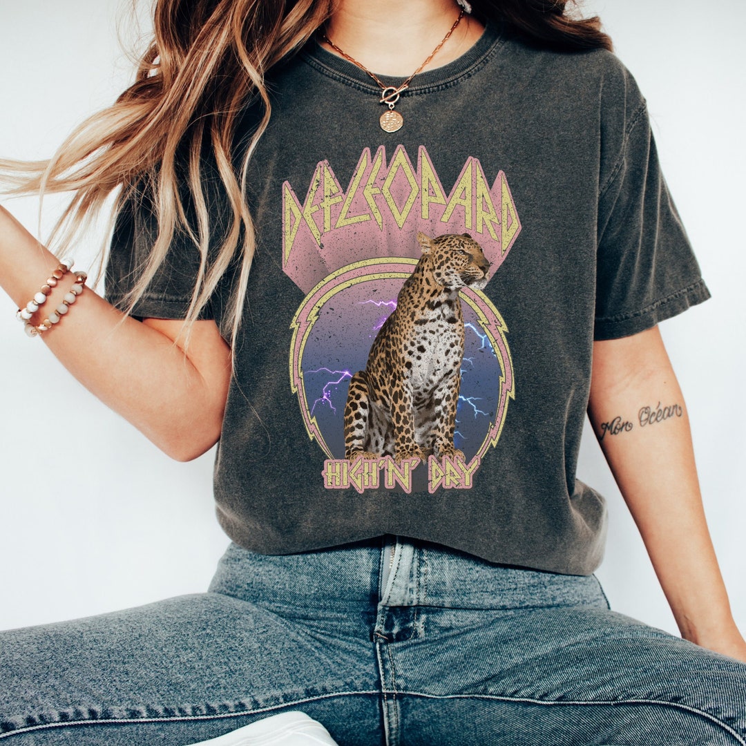 Retro Cheetah Print Sweatshirt Long Sleeve Shirt Leopard Print Shirt ...