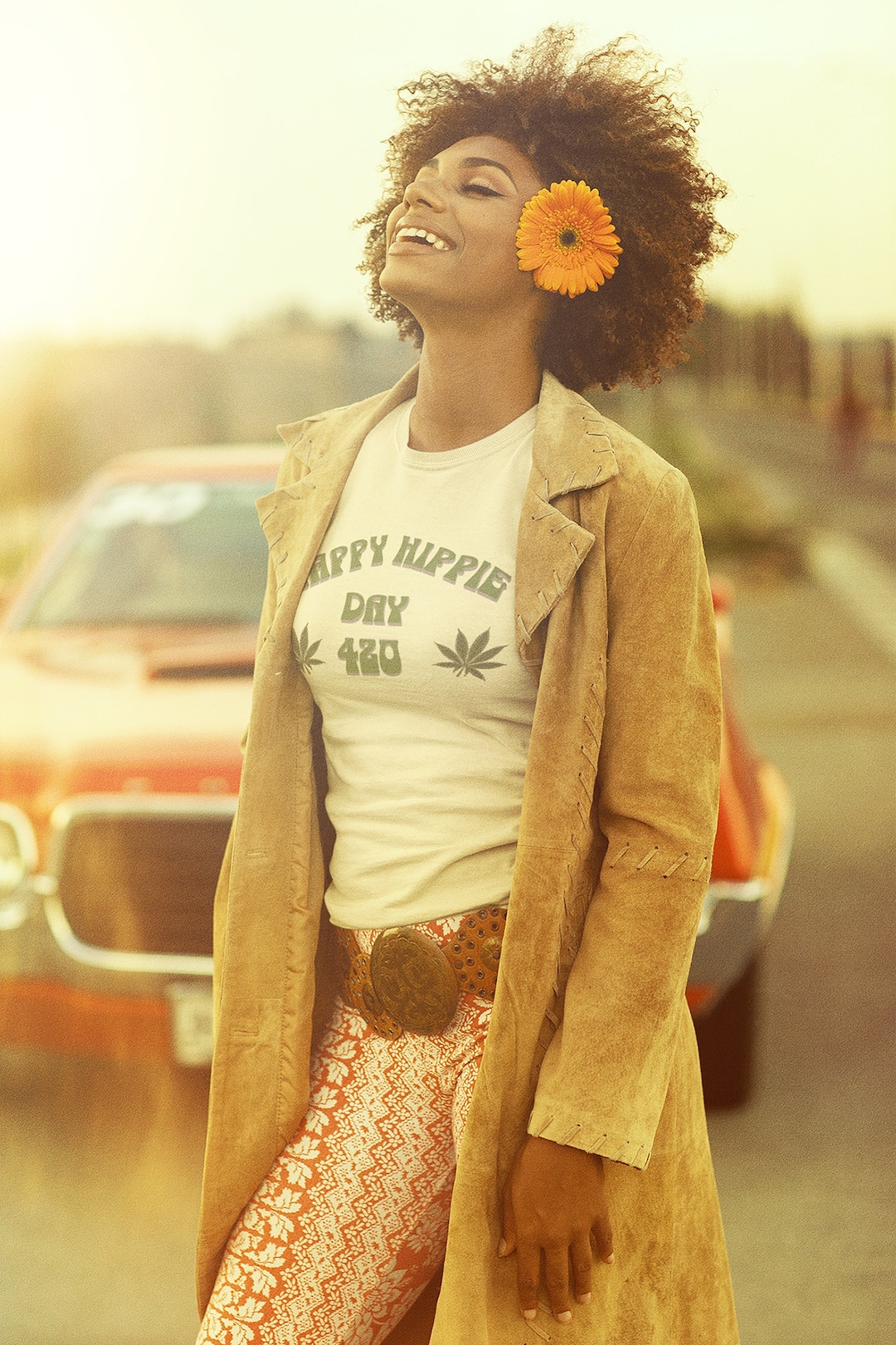 Happy Hippie Day 420 Bella Canvas T-shirts Stoner Girl Hippie Clothes ...