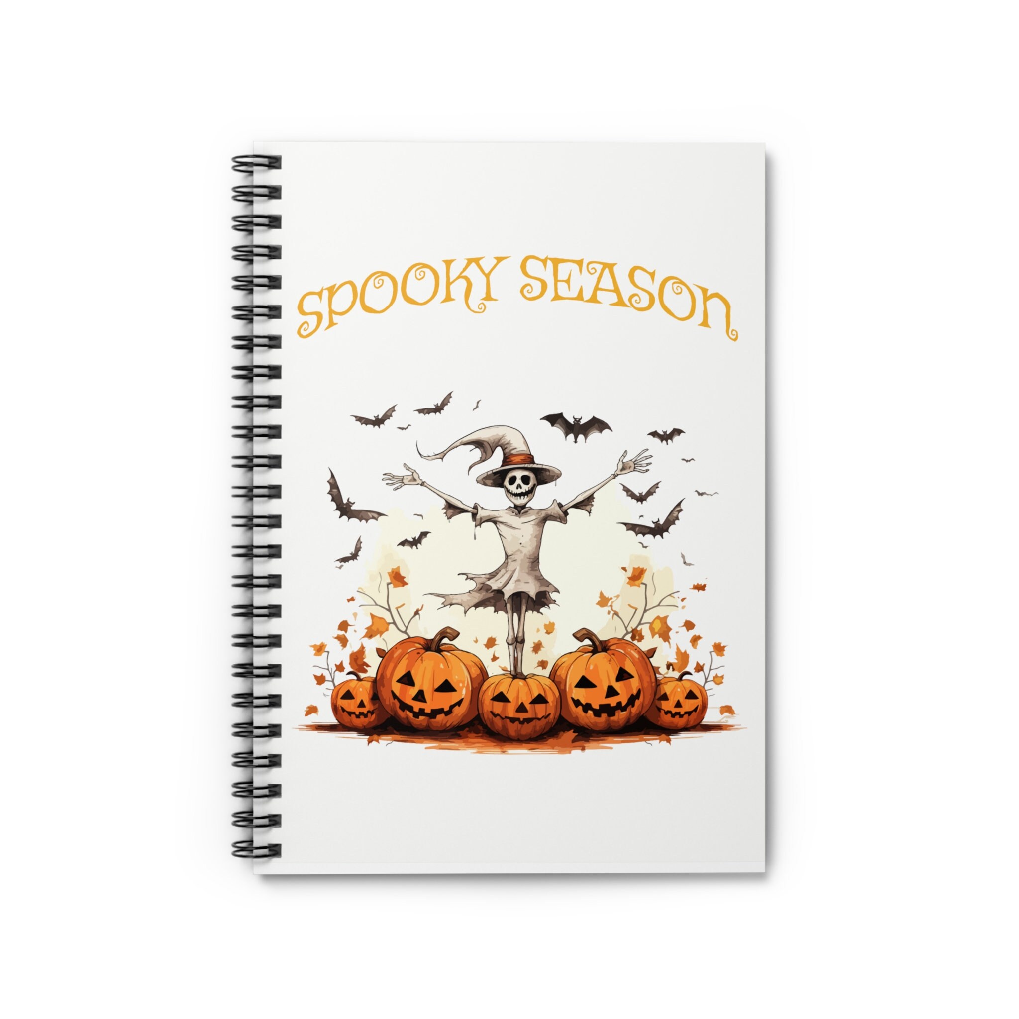 Scarecrow Spiral Notebook Ruled Line Perfect for Spooky - Etsy