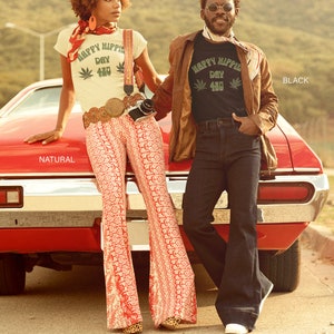 Happy Hippie Day 420 Bella Canvas T-shirts Stoner Girl Hippie Clothes ...