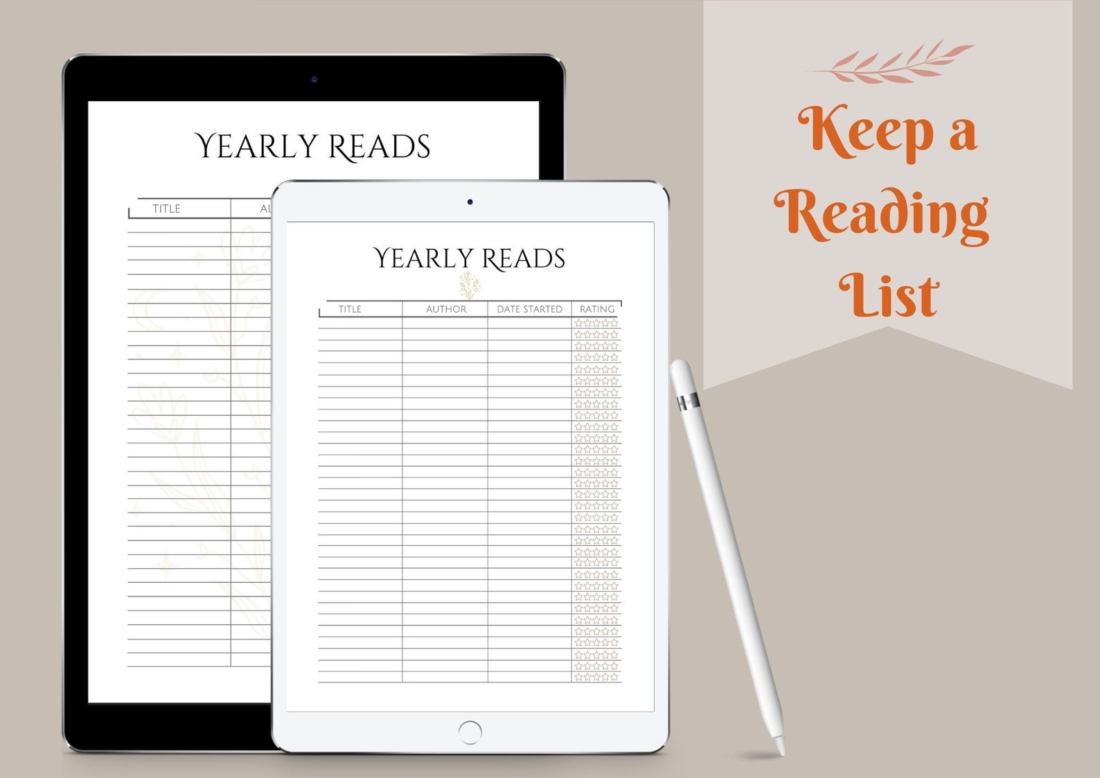 Printable Reading Planner, Book Lovers Planner, Reading Log, Reading ...