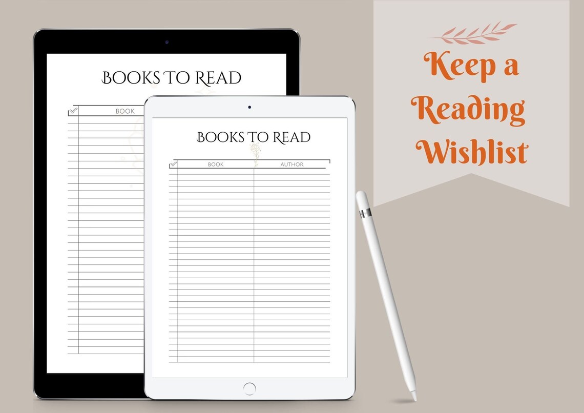 Printable Reading Planner Book Lovers Planner Reading Log - Etsy