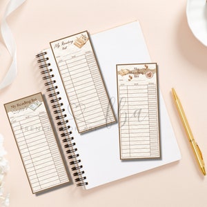 My Reading List Bookmark, Library Card, Book Lovers Gifts, Printable ...