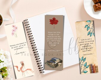 Reading Quote Bookmarks Set of 6 Digital Download - Etsy