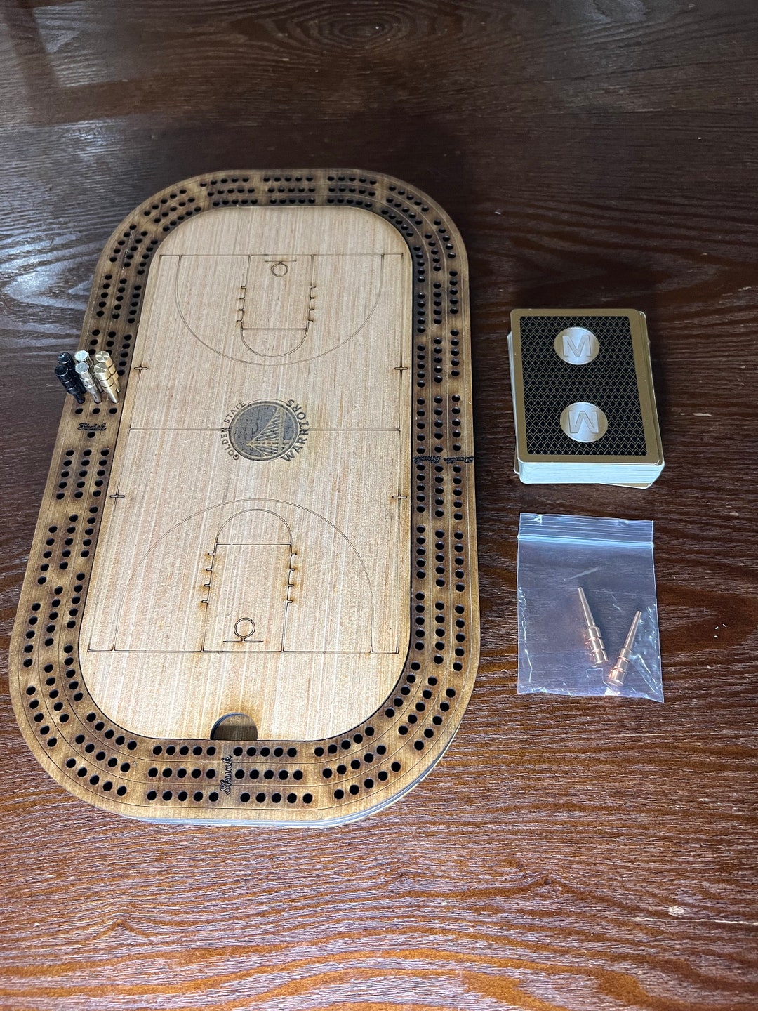 Basketball Cribbage Board: Personalized Cribbage Board, Custom Cribbage ...