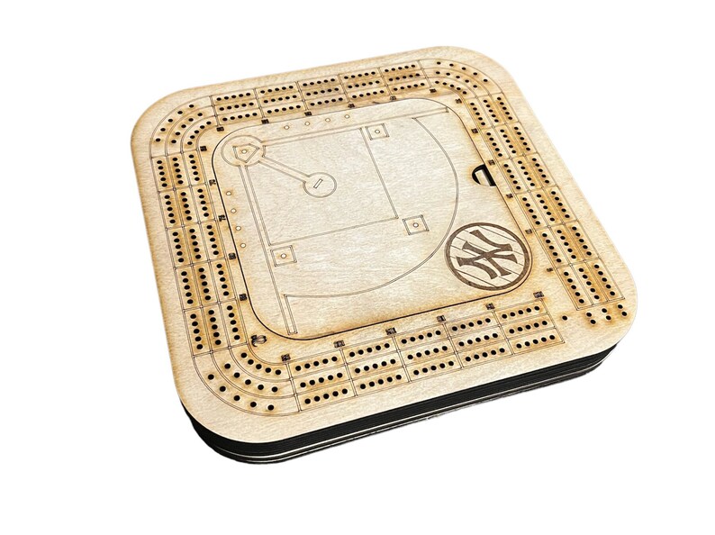Baseball Cribbage Board: Custom Team Logo Personalized - Etsy