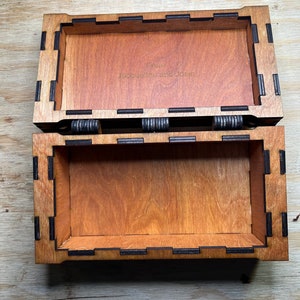 Wooden Hinge Box - Etsy