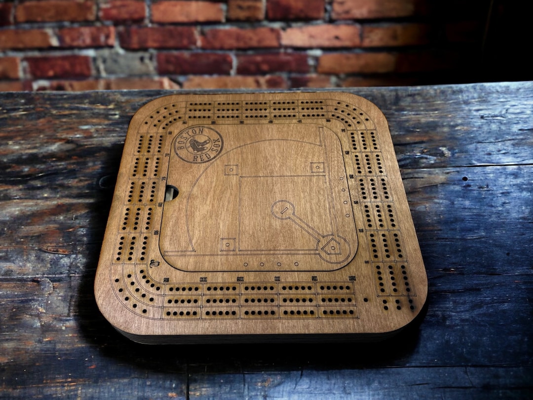 Baseball Cribbage Board: Custom Team Logo, Personalized Engraving, Gift ...