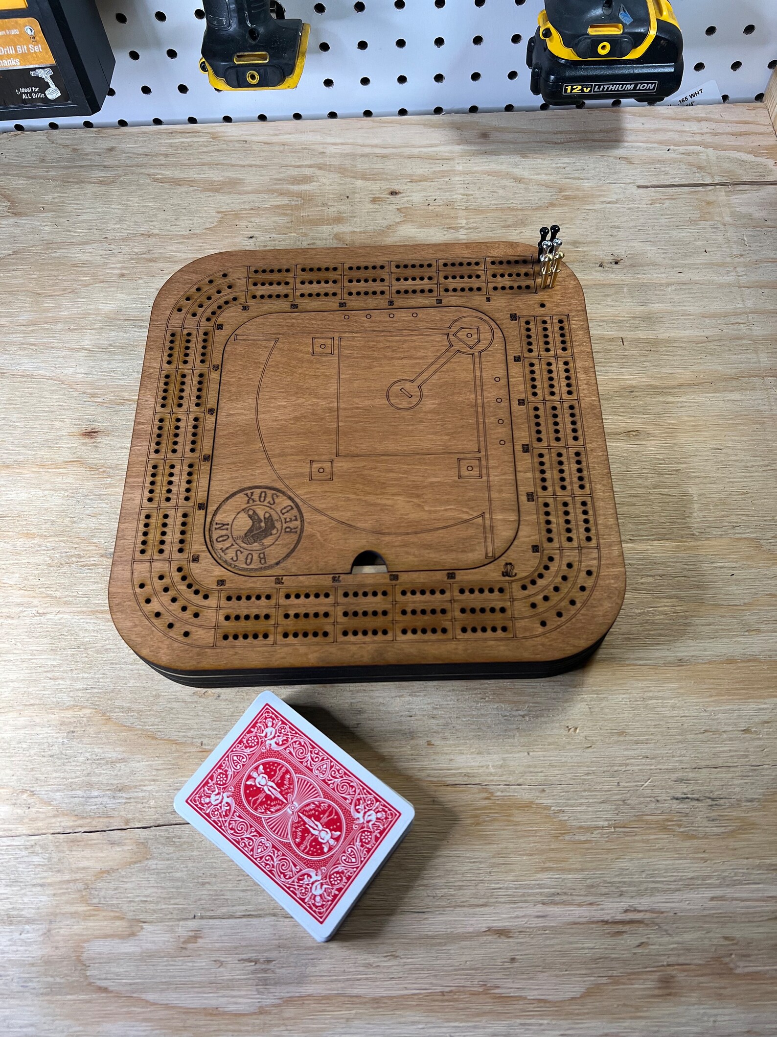 Baseball Cribbage Board: Custom Team Logo Personalized - Etsy