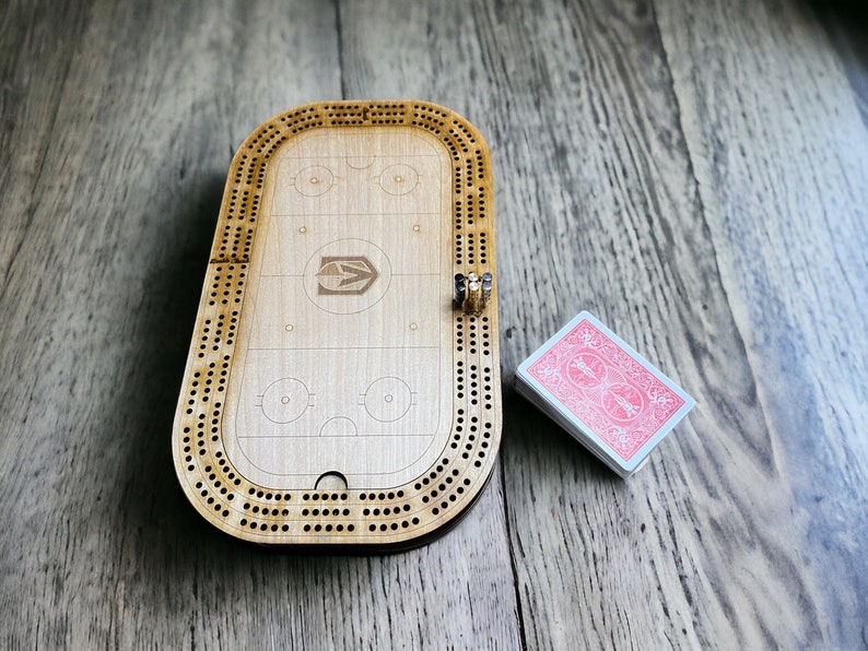 Planche de hockey pour cribbage : cadeau avec logo d'équipe ...