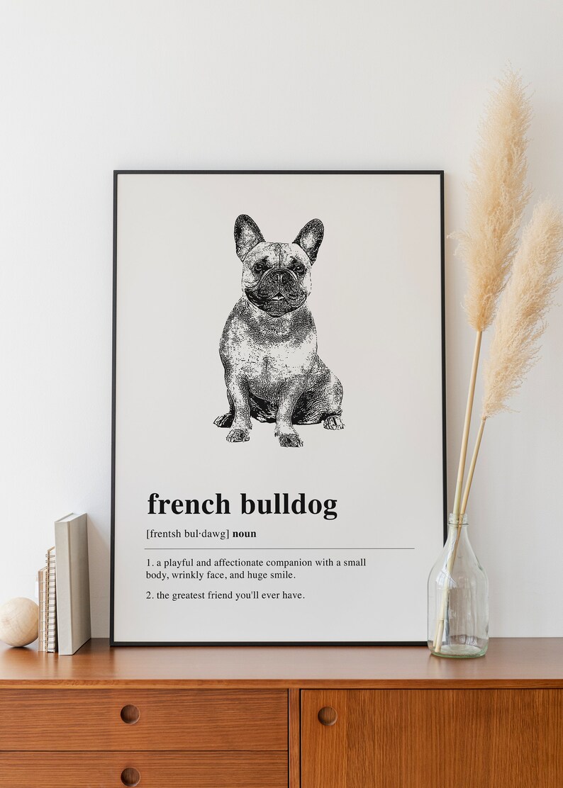 French Bulldog Printable Wall Art | French Bulldog Gift | Dog Lover ...