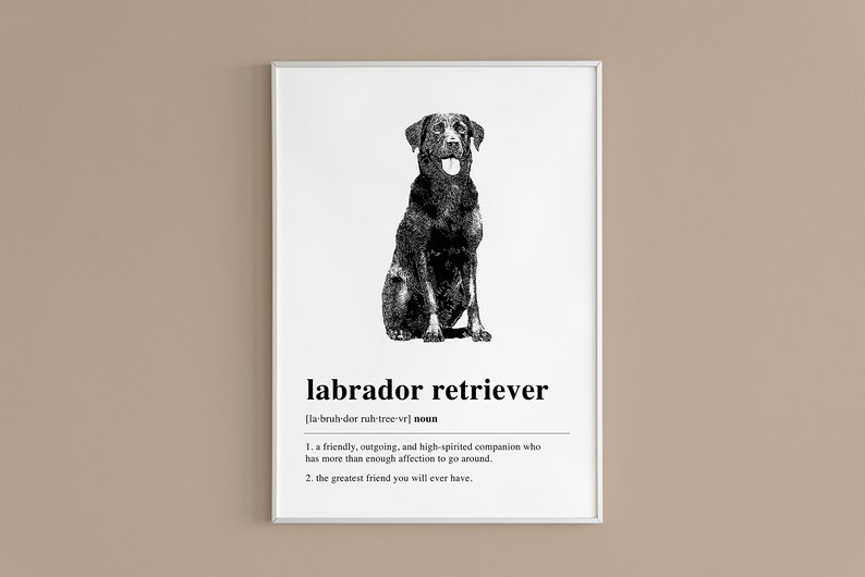 Labrador Retriever Printable Wall Art | Dog Lover Gift | Dog Art | Dog ...