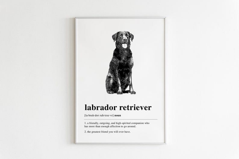 Labrador Retriever Printable Wall Art | Dog Lover Gift | Dog Art | Dog ...