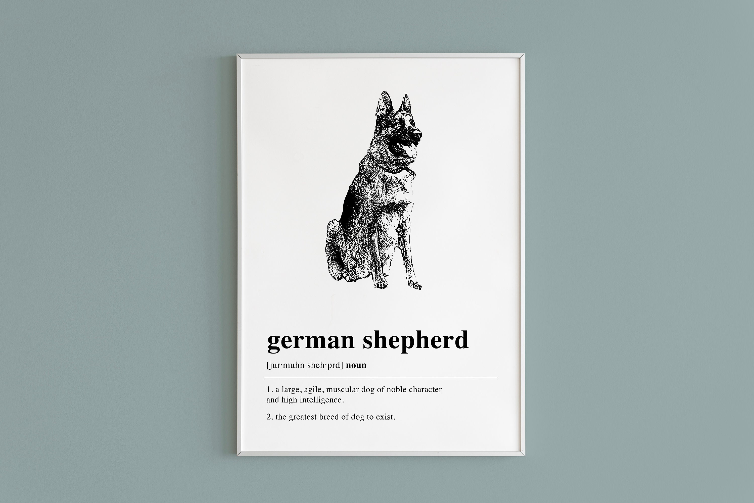 German Shepherd Printable Wall Art | Dog Lover Gift | Dog Art | Dog ...