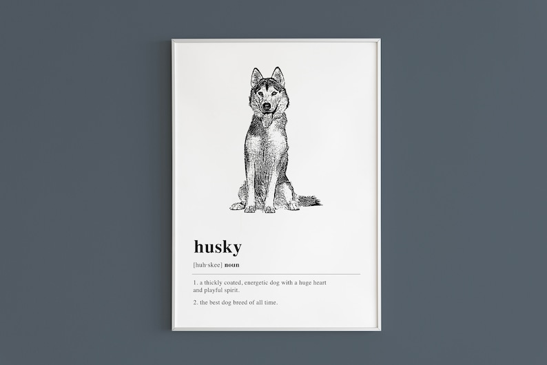 Siberian Husky Printable Wall Art | Dog Lover Gift | Dog Art | Dog ...