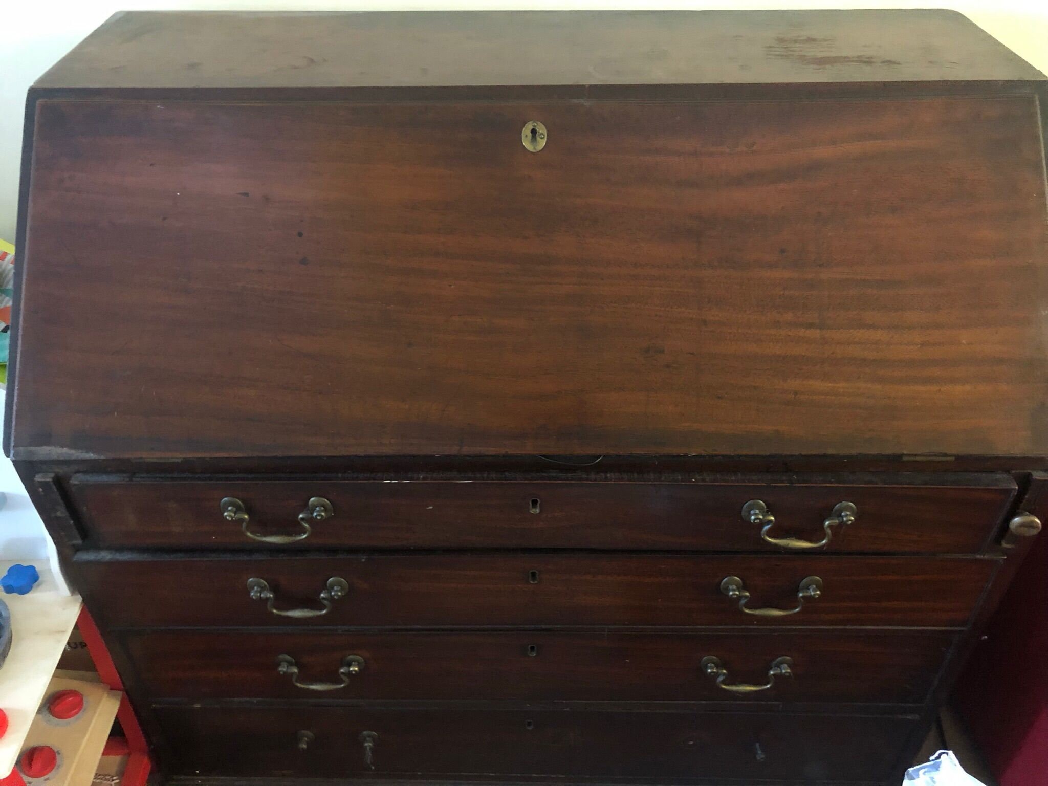 19th Century Mahogany Slant Top Desk - Etsy