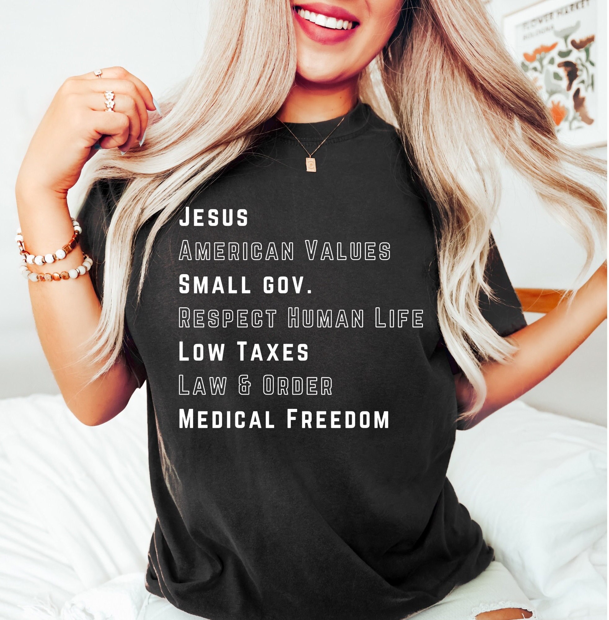 American Values T-shirt, Medical Freedom Shirt, Freedom Conservative ...