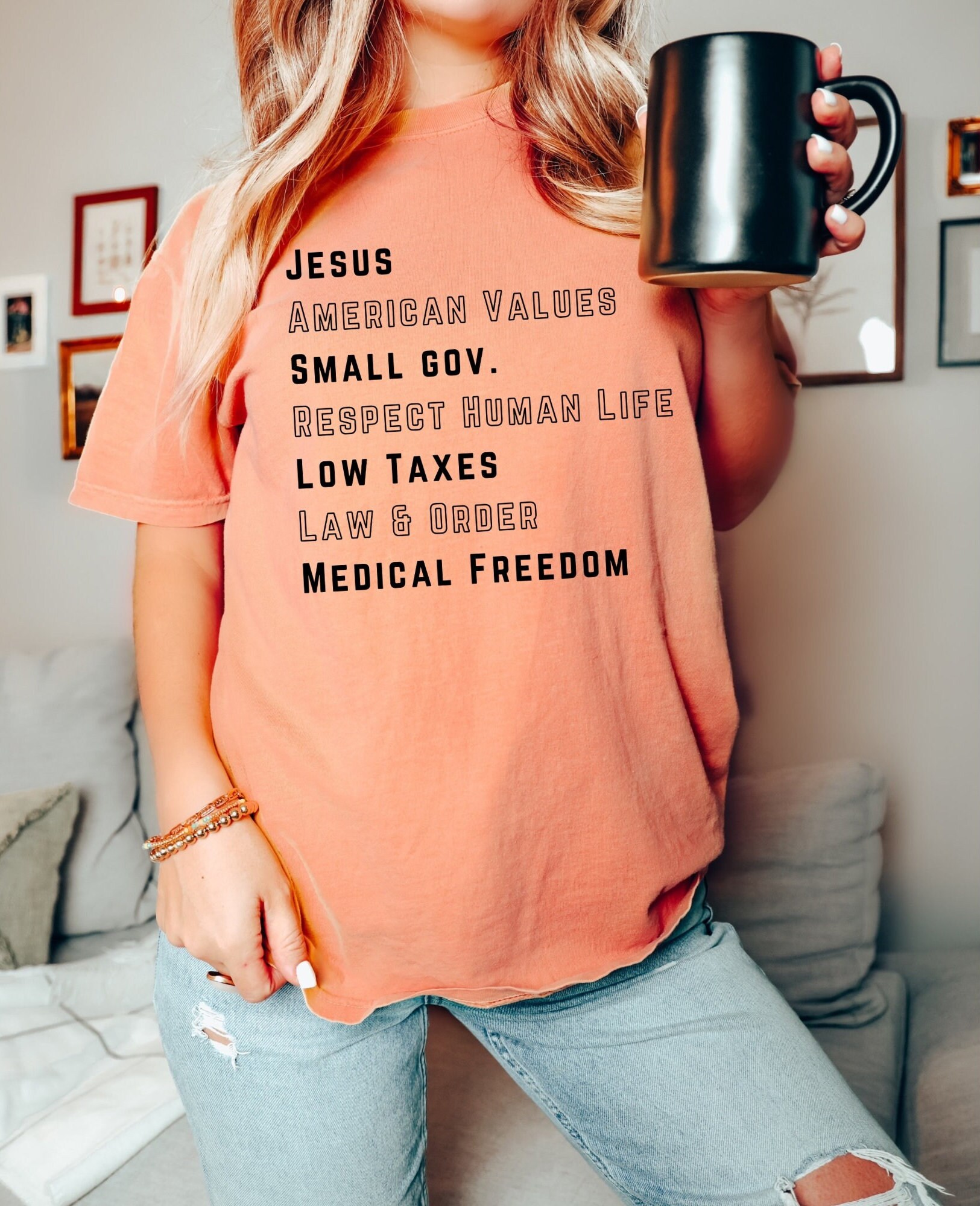 American Values T-shirt, Medical Freedom Shirt, Freedom Conservative ...