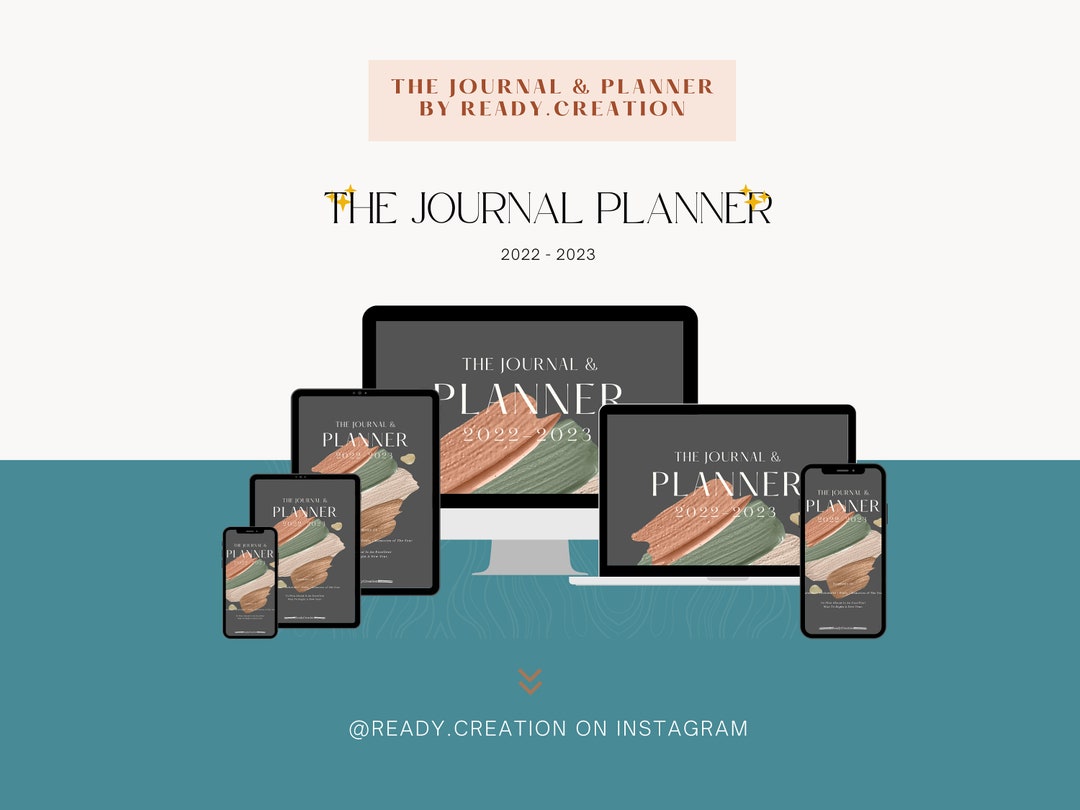 Digital Planner&journal 2022 - 2023 - Etsy