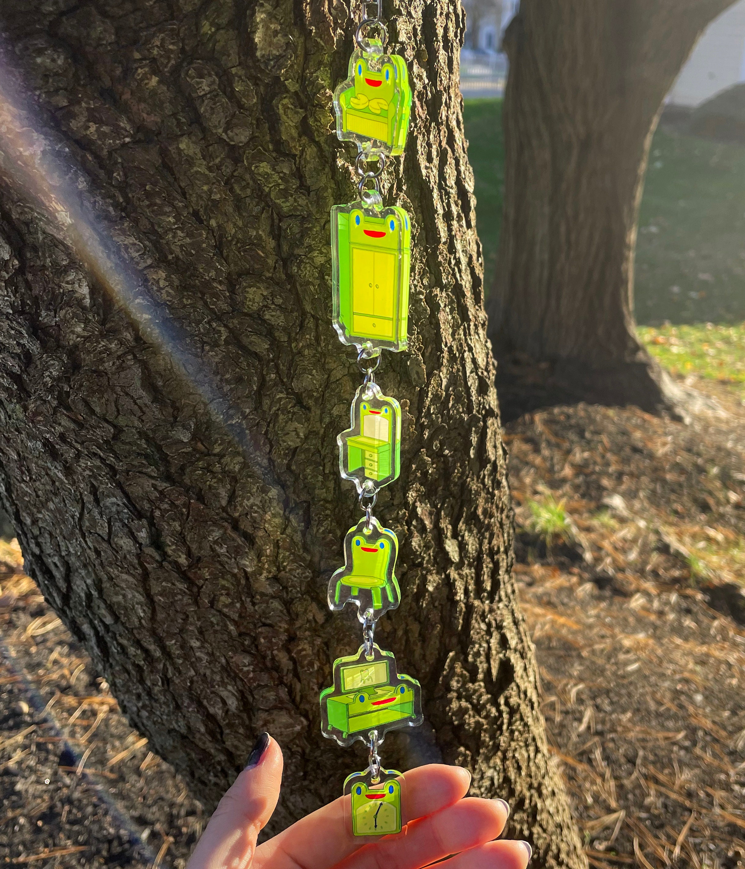 FROGGY CHAIR Furniture Keychain ACNH Animal Crossing New Horizons Epic ...