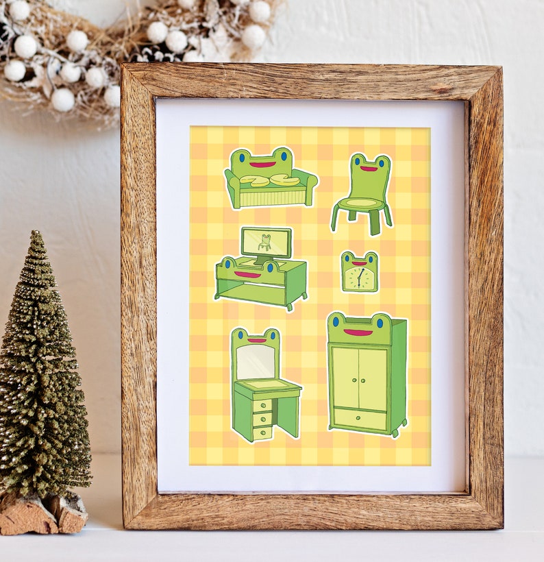 FROGGY CHAIR Furniture Print ACNH Animal Crossing New - Etsy