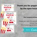 Thank You for Poppin' by the Open House Realtor Gift Tag, Popping by ...