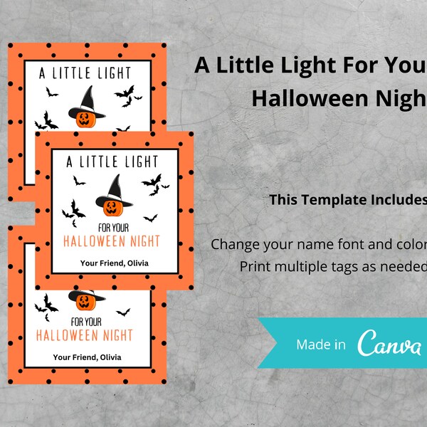 A Little Light for Halloween Night - Etsy