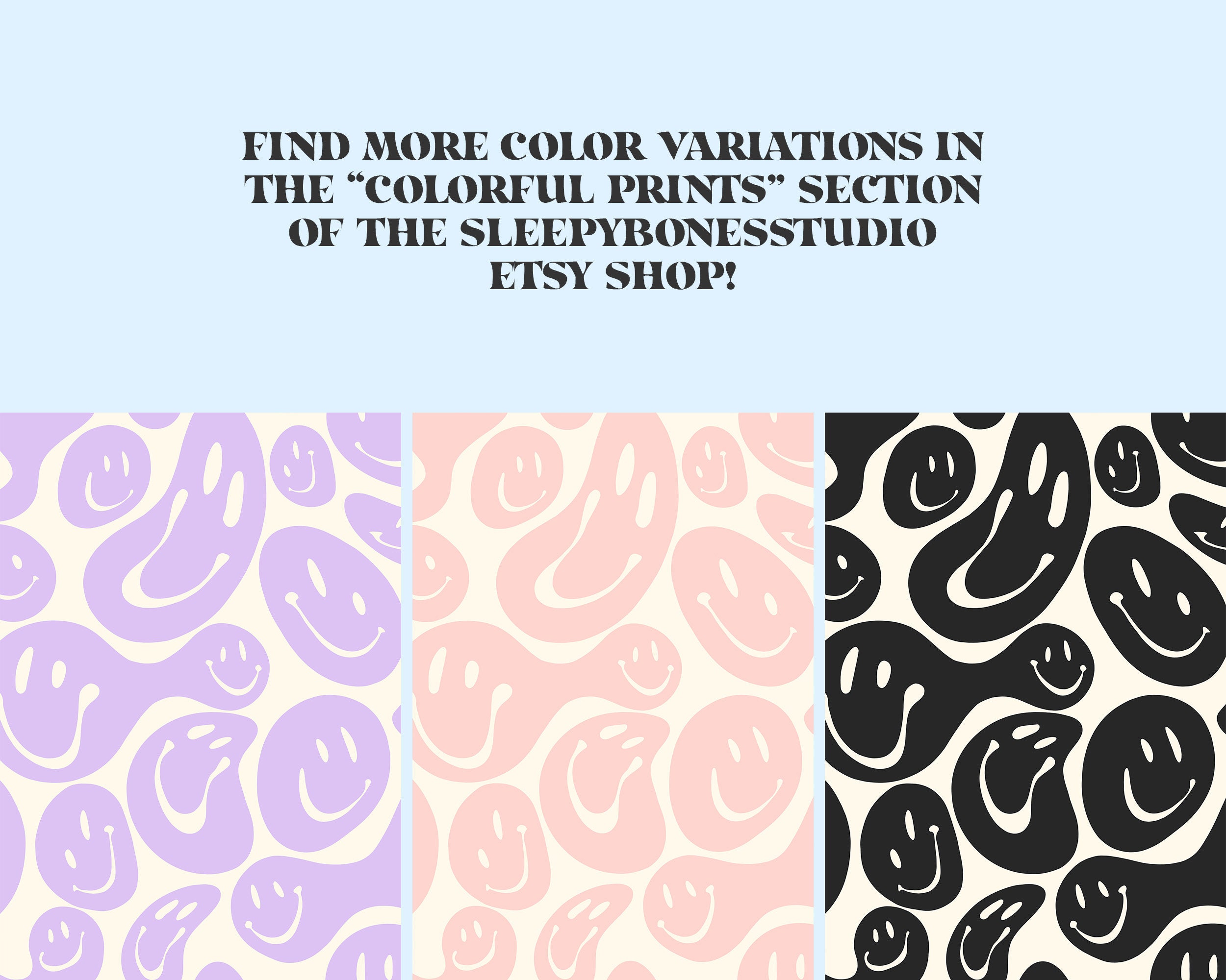 Retro Smiley Faces Poster, Preppy Room Decor for Aesthetic Teen Girl ...