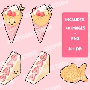 Cute Japanese Food Clipart, Kawaii Digital Journal PNG Stickers, Sushi ...