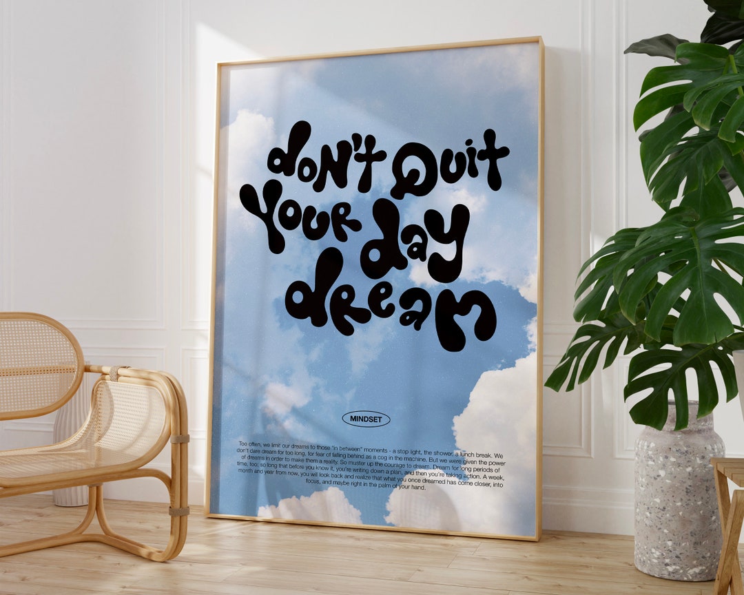 Daily Affirmation Wall Art, Retro Mental Health Poster, Therapy Office ...