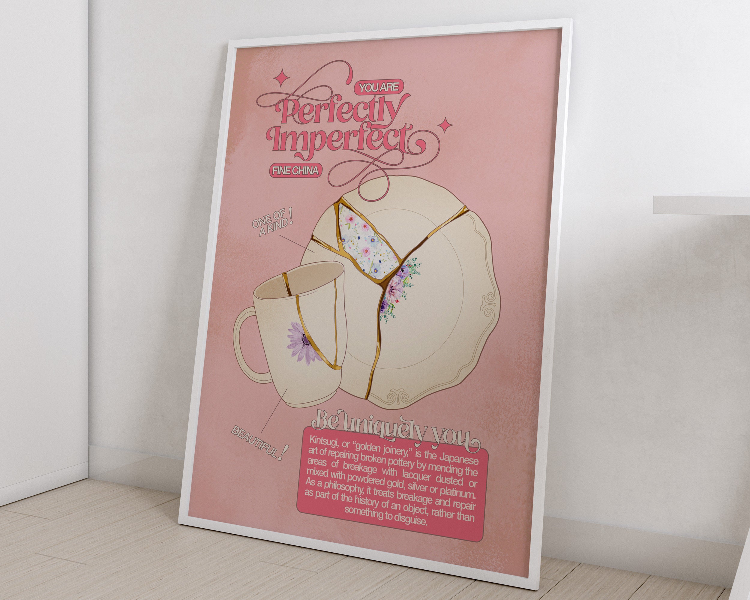 Pastel Pink Positive Affirmation Poster, Aesthetic Teen Girl Room Decor ...