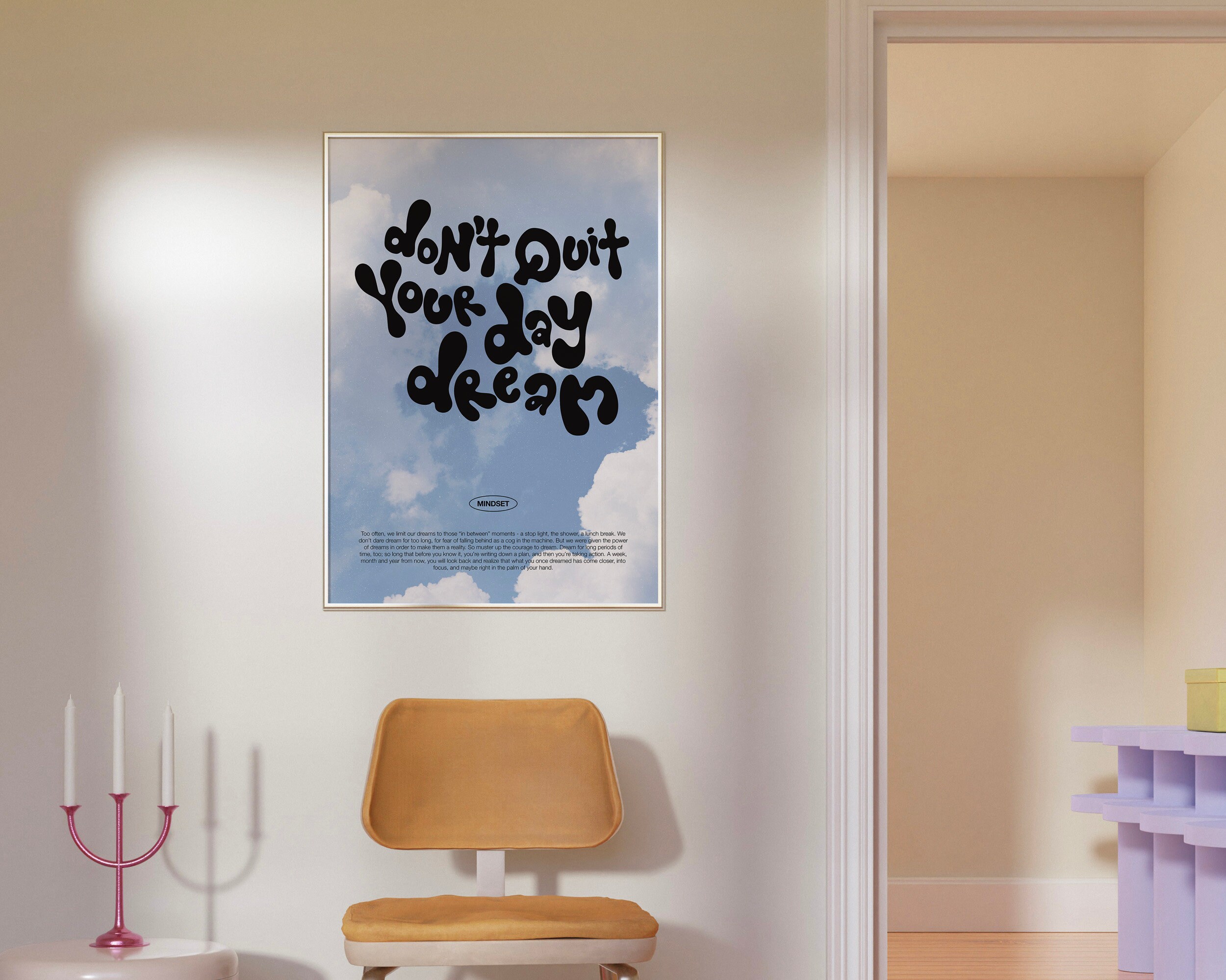 Y2K Aesthetic Teen Girl Room Decor, Inspirational Quote Posters, Retro ...