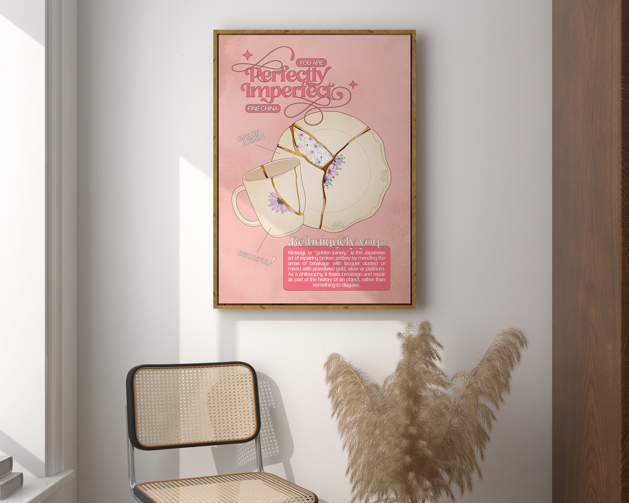 Pastel Pink Positive Affirmation Poster, Aesthetic Teen Girl Room Decor ...