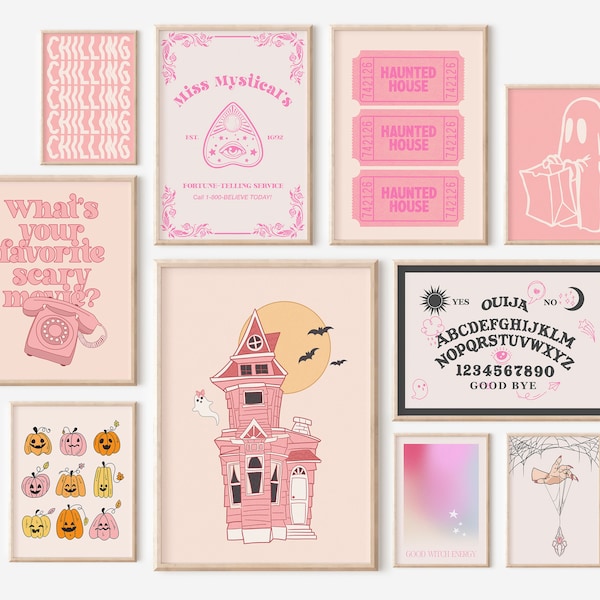 Cute Halloween Poster - Etsy