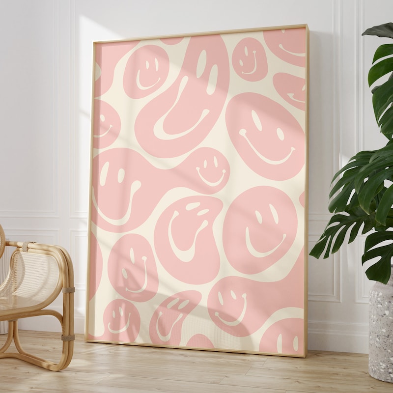 Dripping Smiley Face - Etsy