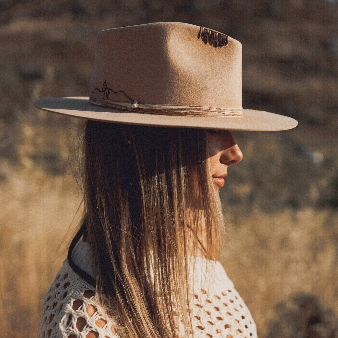 REVERIE Wide Brim Hat - Etsy