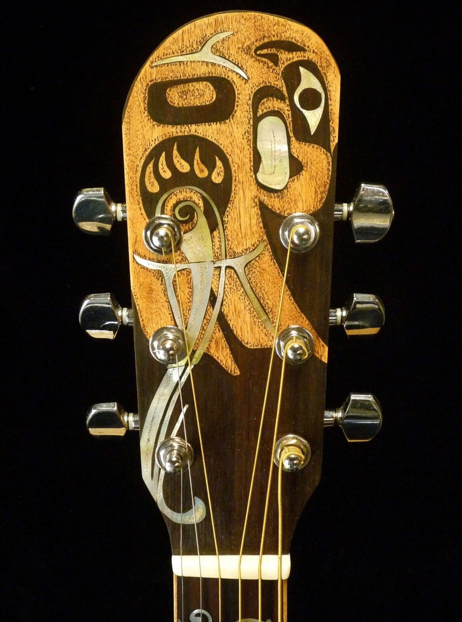 Blueberry Handmade Guitar - Native Motif - Etsy