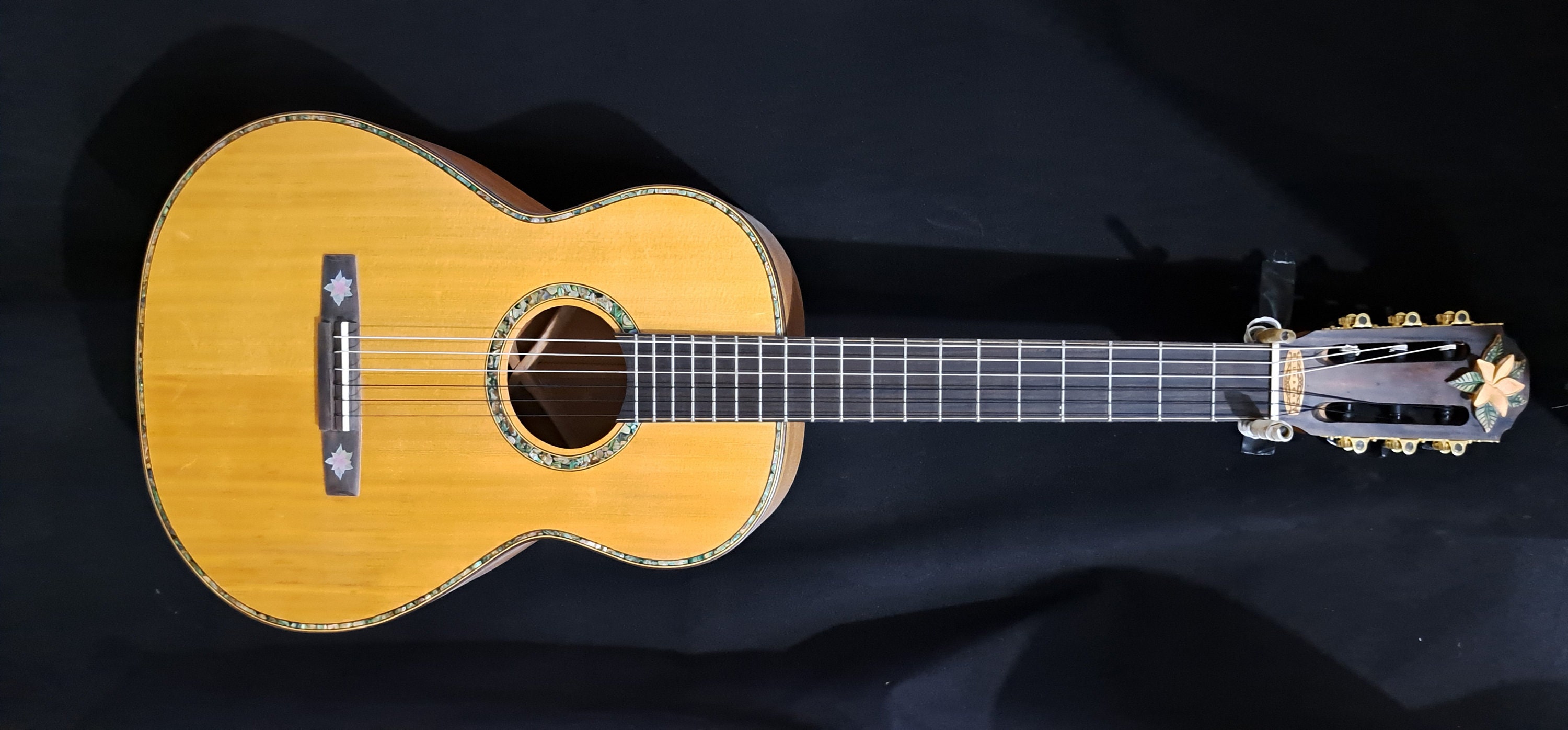 Blueberry Handmade Classical Guitar Nylon Strings Floral Motif - Etsy