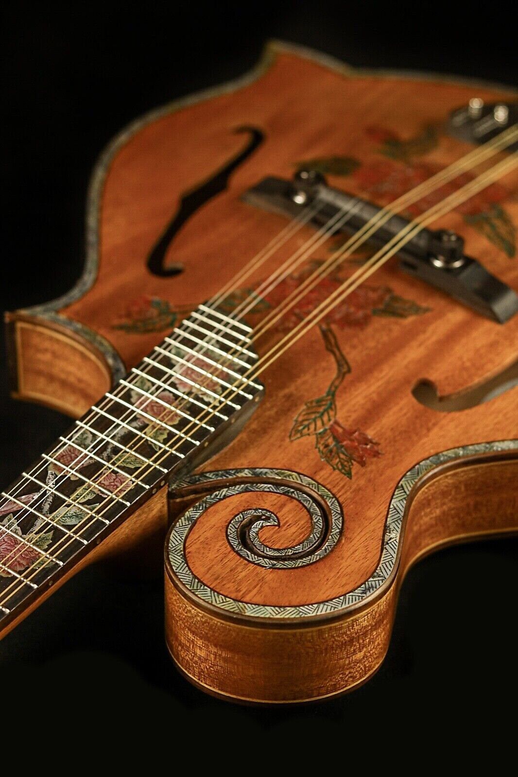 Blueberry Handmade Mandolin Floral Motif - Etsy