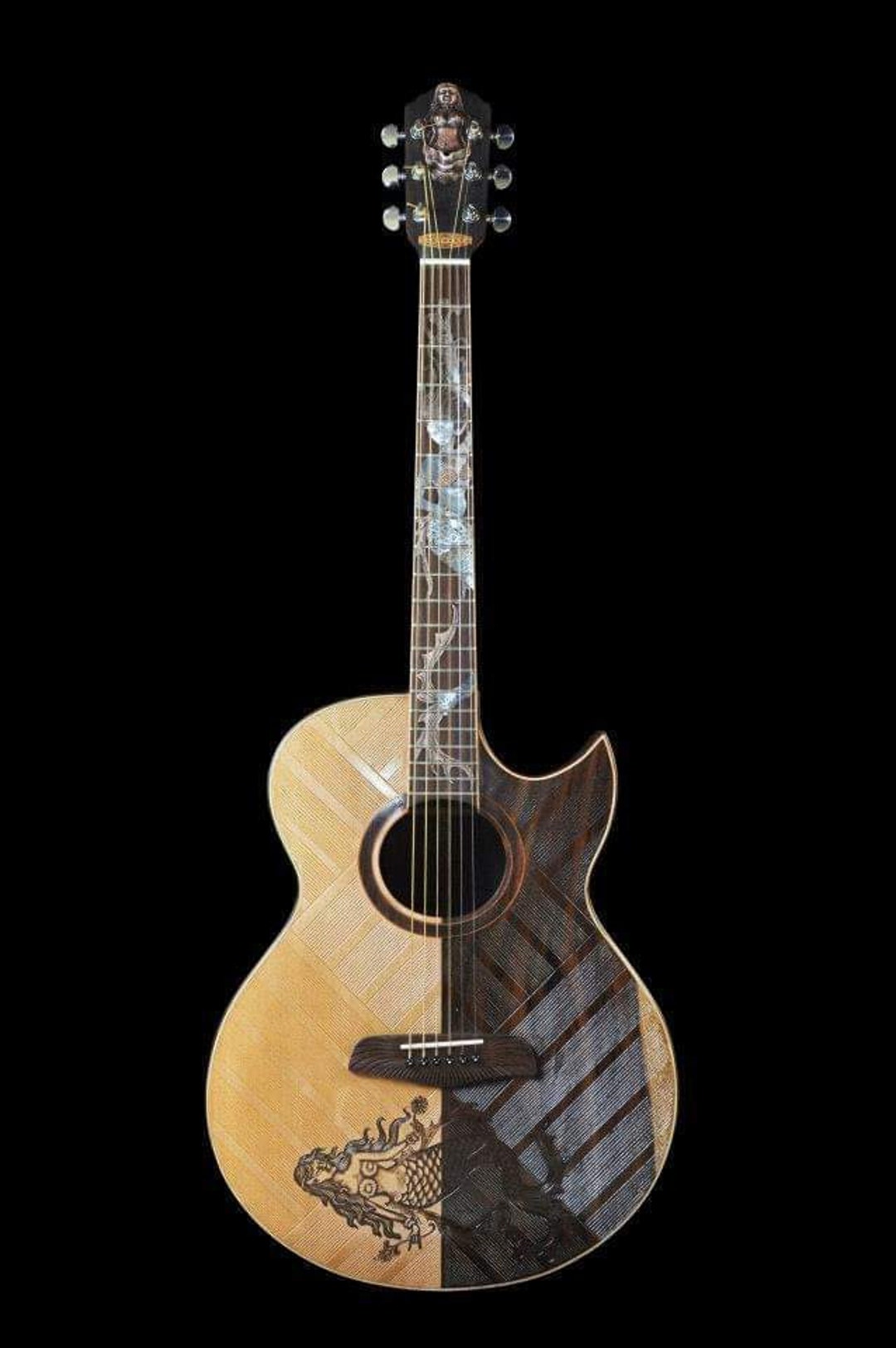 Blueberry Handmade Grand Concert Guitar Mermaid Built to Order - Etsy